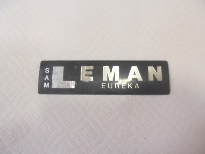 plastic automobile dealer emblem sam leman eureka illinois chevrolet ...