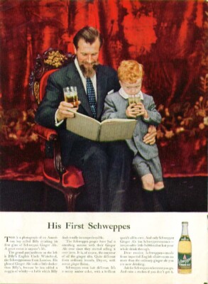 His First Schweppes Commander Whitehead ad 1955 | eBay