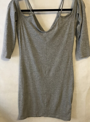 JUNIORS GREY KNIT DRESS SIZE 6 MADE BY DIVIDED | eBay