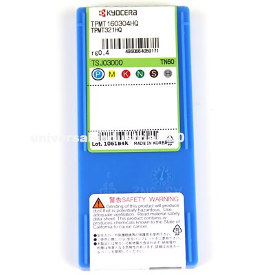 10PCS/New KYOCERA TPMT160304HQ TN60 TPMT321HQ Cermet Inserts | eBay