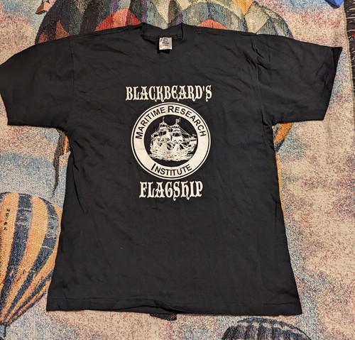 Vintage 80s 90s Blackbeard's Maritime Research Institute Flagship T ...