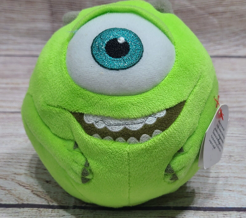 TY Monsters University Plush Mike Wazowski Monster Stuffed Toy Green 4. ...