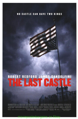 THE LAST CASTLE MOVIE POSTER Original SS 27x40 ROBERT REDFORD Recalled ...