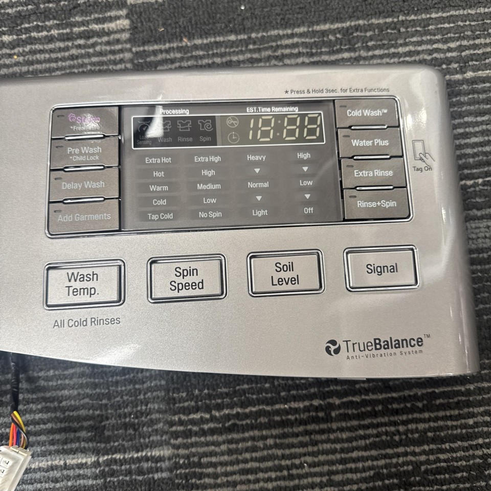 LG Washer Control Panel EBR7475220 OEM Genuine Board Kenmore Gray #D44 ...