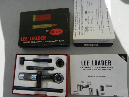 Lee Loader 45 Long Colt Hand reloading Set In Original Box Used | eBay