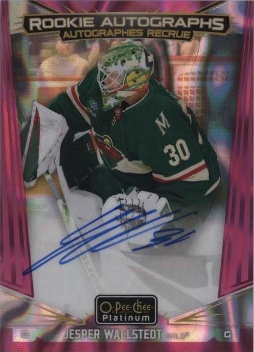 2024-25 O-Pee-Chee Platinum - Rookie Autographs Jesper Wallstedt #R-JW ...