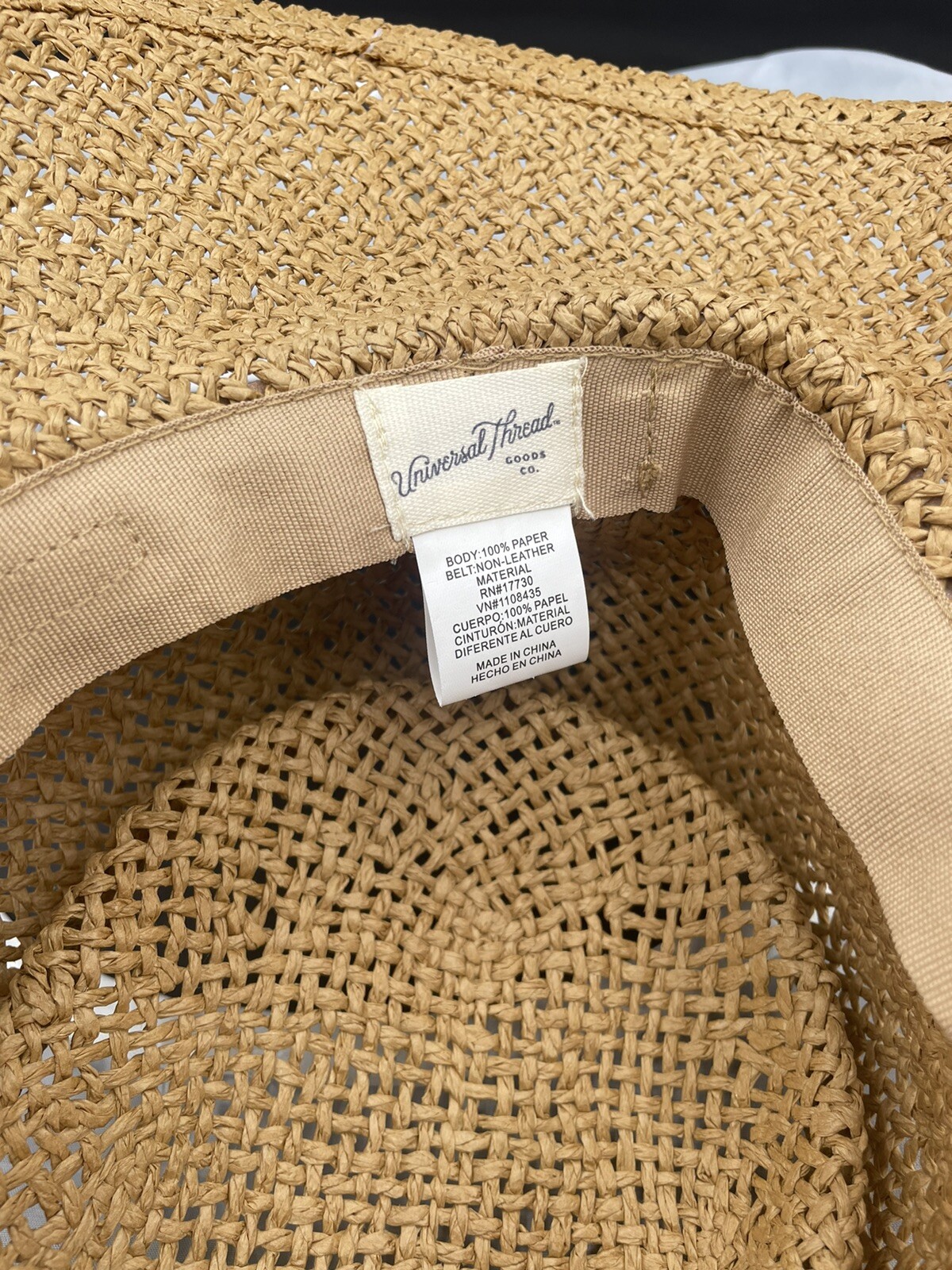 Women’s Universal THREAD STRAW HAT One Size | eBay