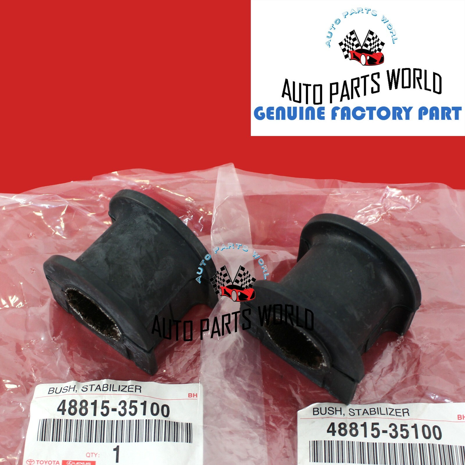 GENUINE OEM TOYOTA 96-02 4RUNNER FRONT STABILIZER BAR BUSHING SET 48815 ...