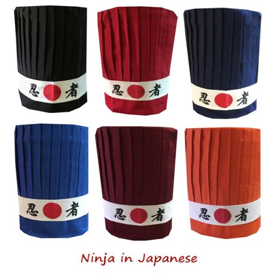 Hibachi Chef Tall Hat and Headband, Japanese steakhouse Grill chef hat ...