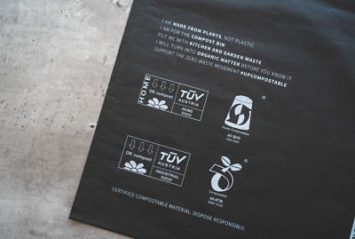 Compostable Mailer Biodegradable Satchel Post Packaging Black 31*39CM ...