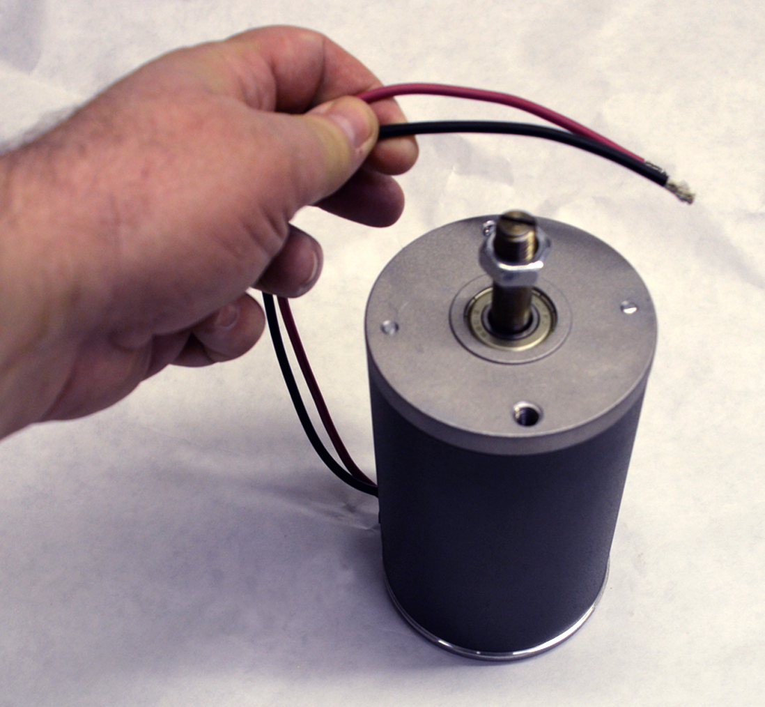 1 hp 24 volt electric permanent magnet DC motor / generator 2999 RPM ...