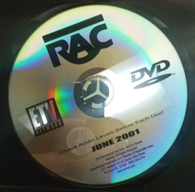 RAC-ETV Network DVD 📀nly '2001 -Not For Resale- Music Promo Videos ...