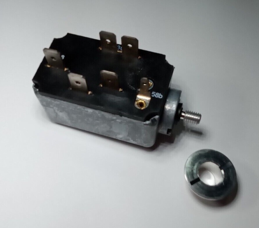 HEADLIGHT SWITCH W/ ESCUTCHEON VOLKSWAGEN T1 BUG BEETLE GHIA TYPE3 1968 ...