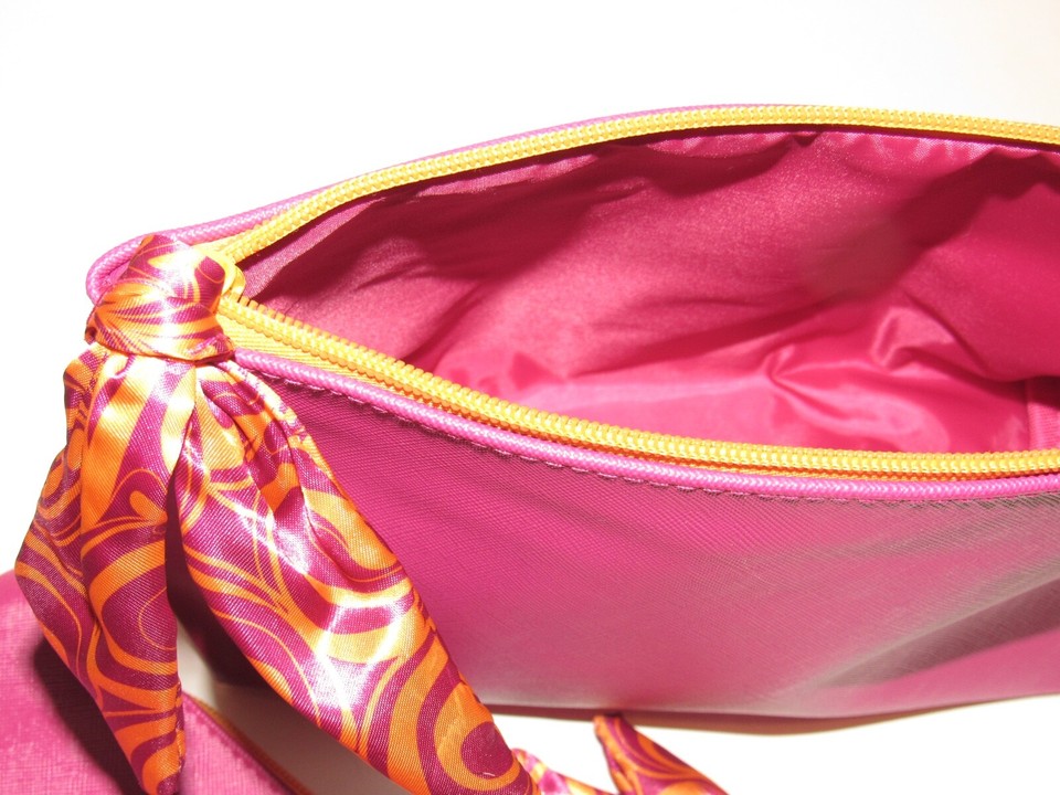 2 Ulta Pink Bag w/ Satin Ribbon Tie NEW Cosmetic Bags Set Makeup Travel ...