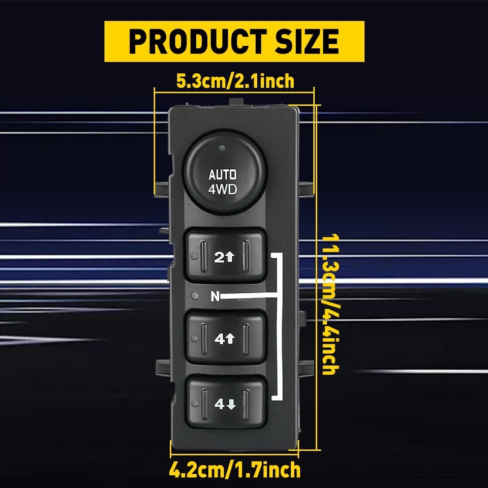 4WD 4x4 Selector Switch For Chevy Tahoe Yukon Silverado Sierra Suburban ...