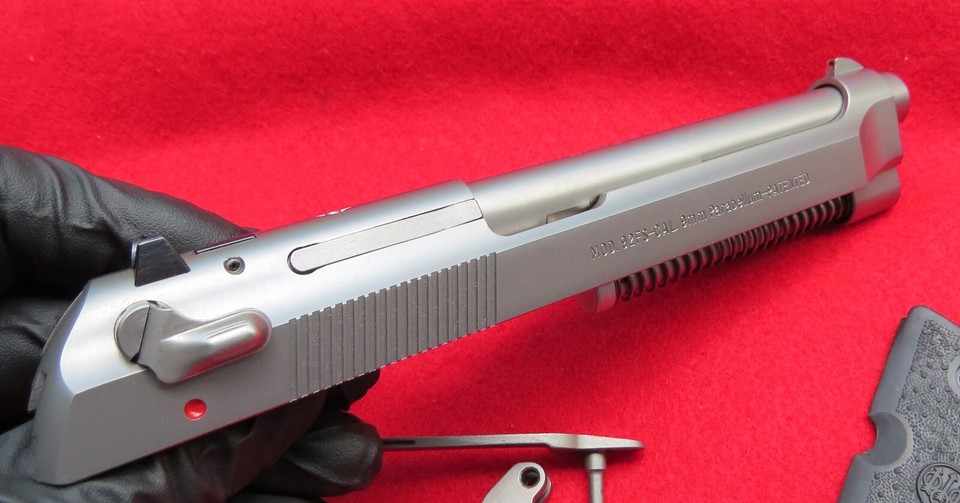 Beretta 92FS 92 FS 9mm Slide Barrel Parts Inox Stainless Steel Silver ...