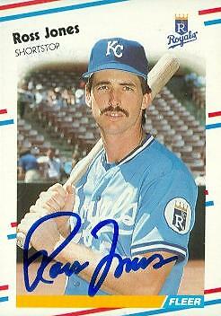 Ross Jones autographed Baseball Card (Kansas City Royals) 1988 Fleer ...
