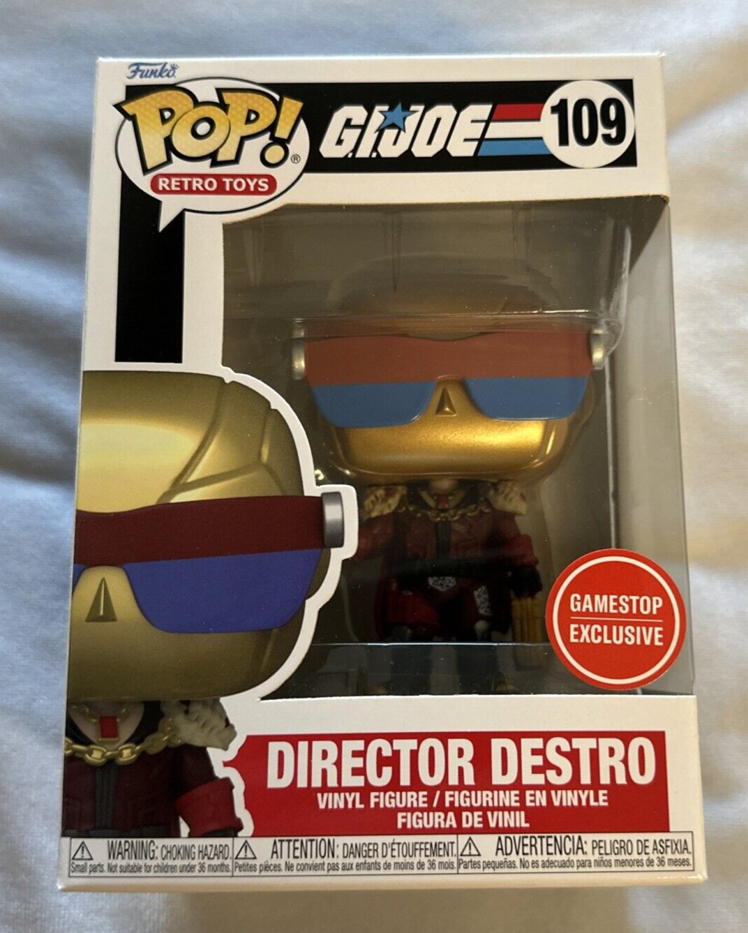 Funko Pop! Retro Toys G.I. Joe Director Destro 109 GameStop Exclusive