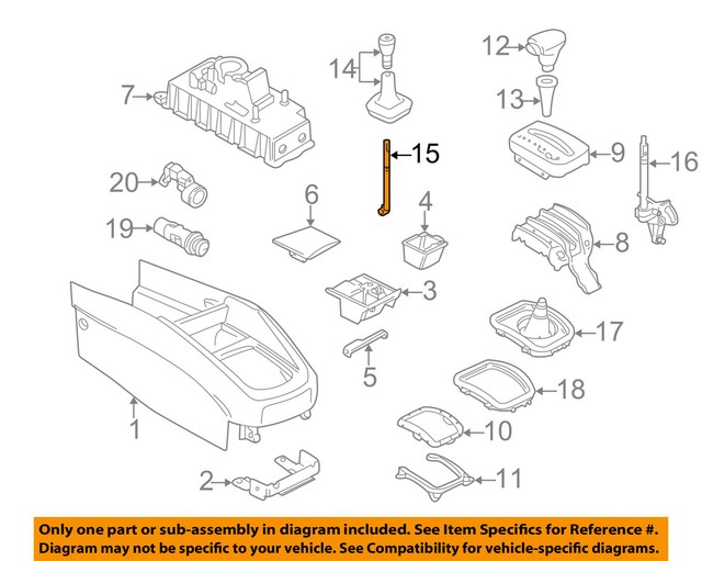 OEM Volkswagen Beetle 9c Gearshift Lever 1J0711112E Genuine for sale ...