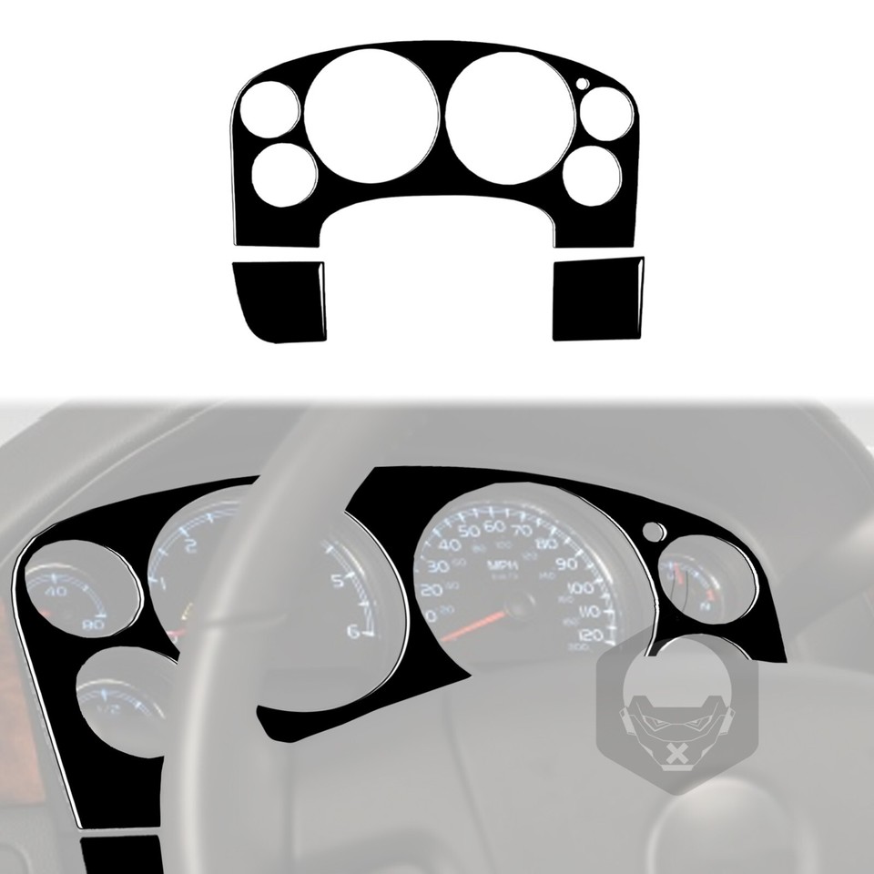 32Pcs Gloss Piano Black Interior Dash Trim Kits For Silverado/Tahoe ...