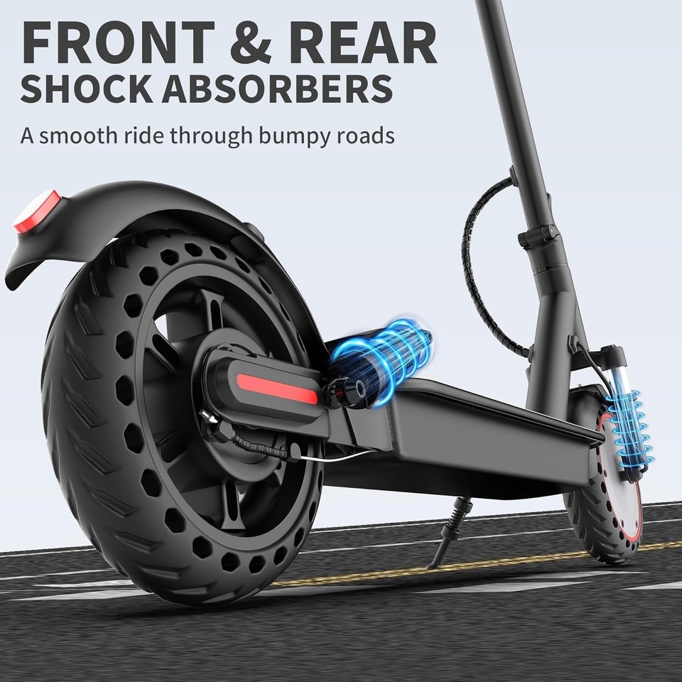 Aovowheel Electric Scooter for Adult,350W, 16 Mph, 21 Miles, 8.5 ...