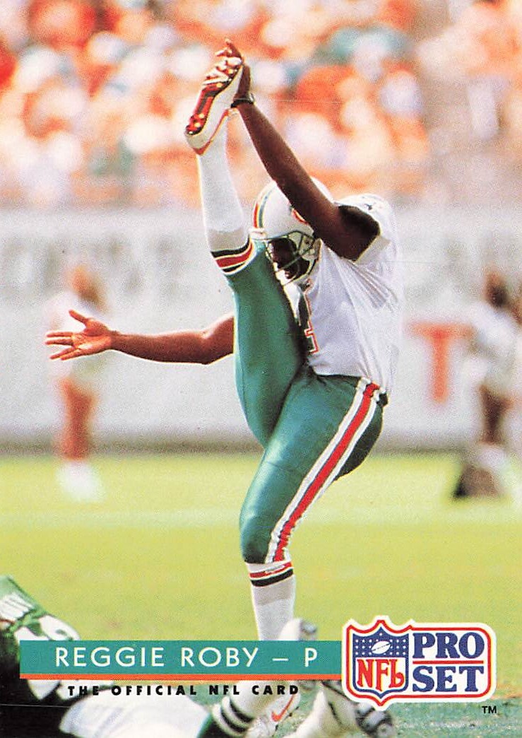 1992 Pro Set #232 Reggie Roby Miami Dolphins | eBay