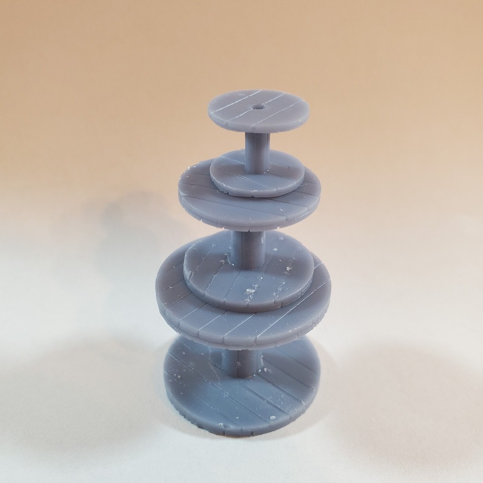 HO Scale Empty Cable Spools for Model Railroad Diorama | eBay