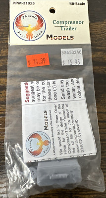 Phoenix Precision Models HO Scale Kit #PPM-31025 Compressor Trailer 1: ...