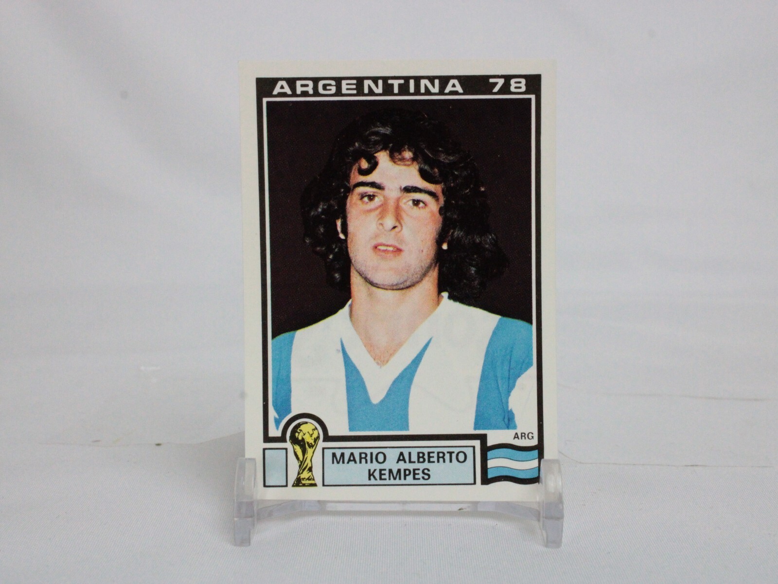 1990 Panini World Cup #107 Mario Alberto Kempes Argentina 1978 Winner ...