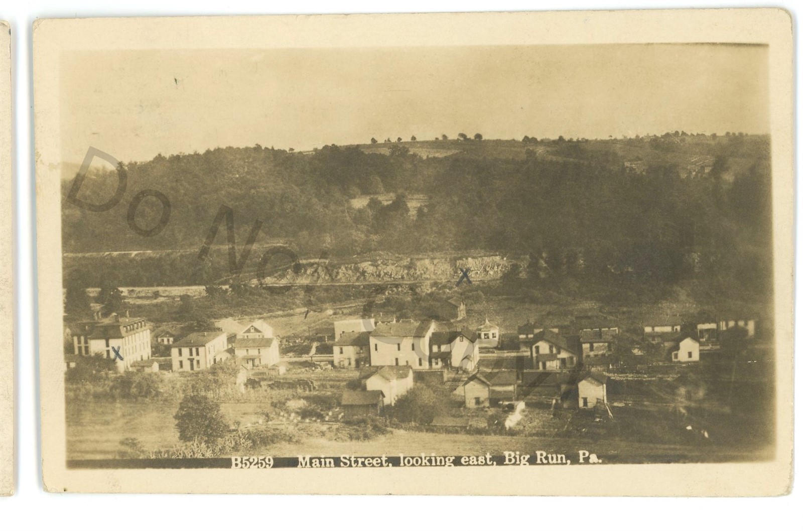 RPPC BR&P Buffalo Rochester Pittsburgh Railroad BIG RUN PA Real Photo ...