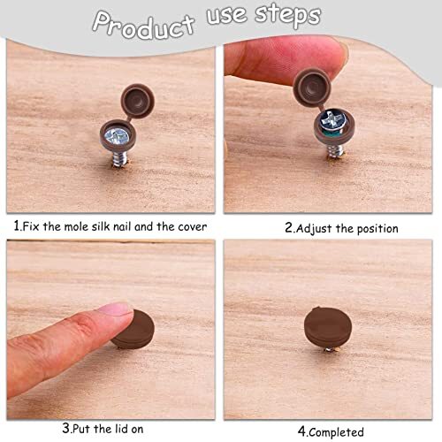 100PCS Plastic Hinged Screw Cover Caps | Washer Flip Tops | Screw Caps ...