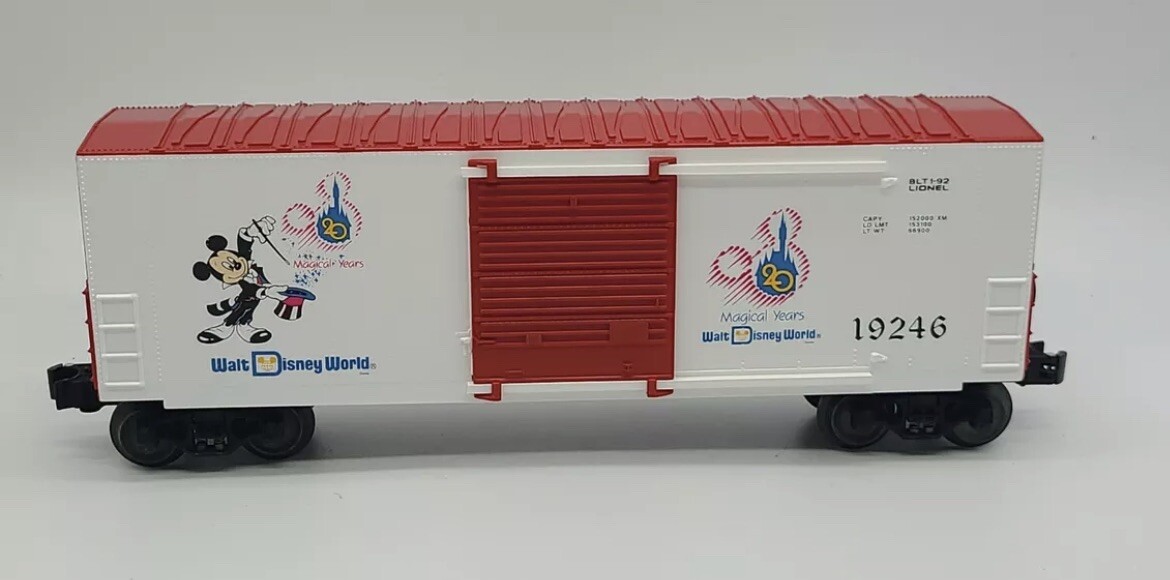 LIONEL DISNEY WORLD 20th ANNIVERSARY MICKEY MOUSE HI CUBE BOXCAR 6 ...