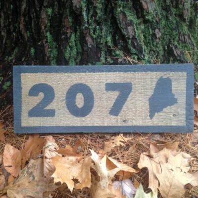 Rustic Wooden Area Code Signs | eBay