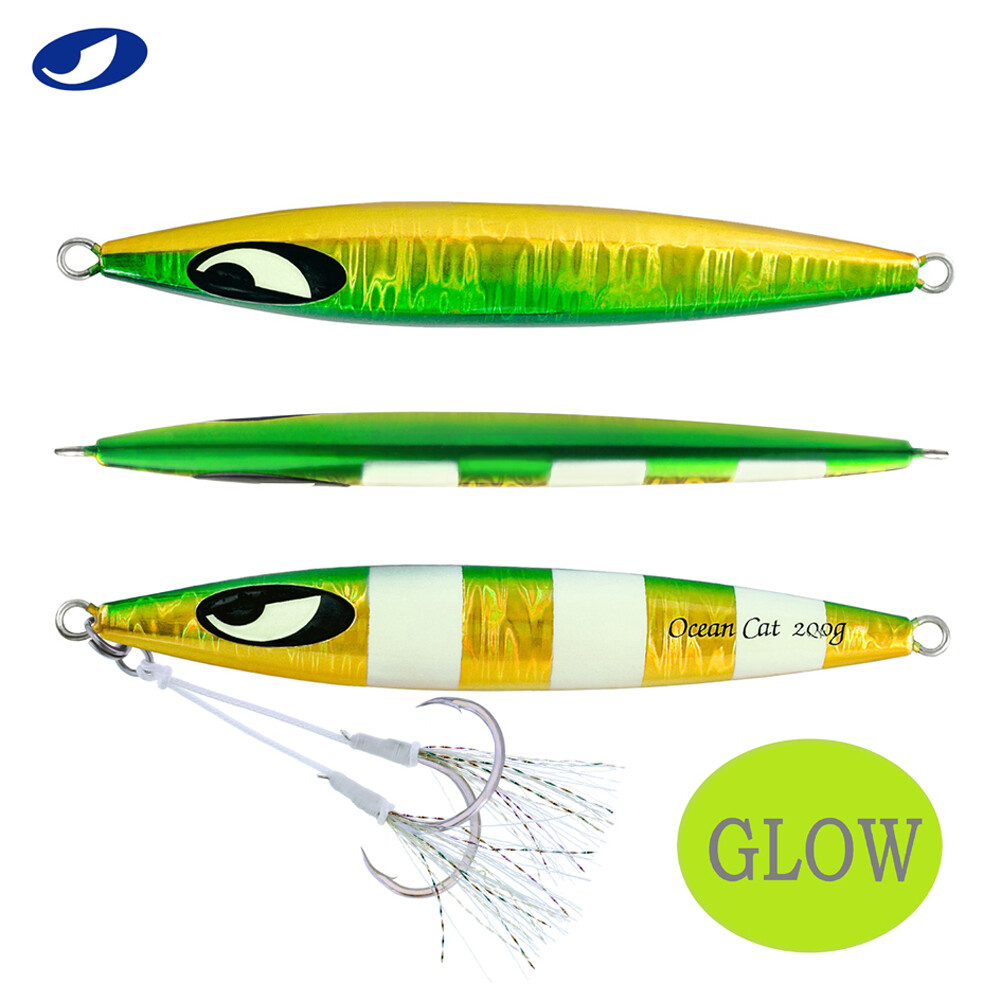 OCEAN CAT Jig Slow Pitch Jigs Saltwater Jigging Fishing Lures with ...
