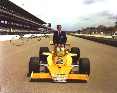 JOHNNY RUTHERFORD AUTOGRAPHED 1974 1976 1980 WINNER INDY 500 8 X 10 ...
