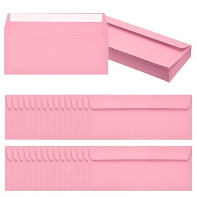 60 Pack Pink #10 Business Envelopes, Letter Size Envelopes | eBay UK