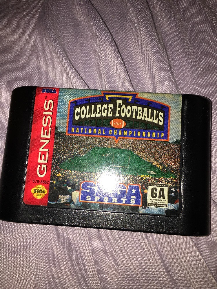 Sega Genesis College Football's National Championship 10086012279| eBay