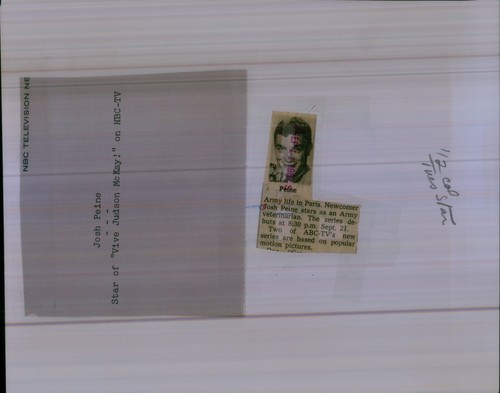 LG821 1962 Original Photo JOSH PEINE Don't Call Me Charlie Handsome TV ...