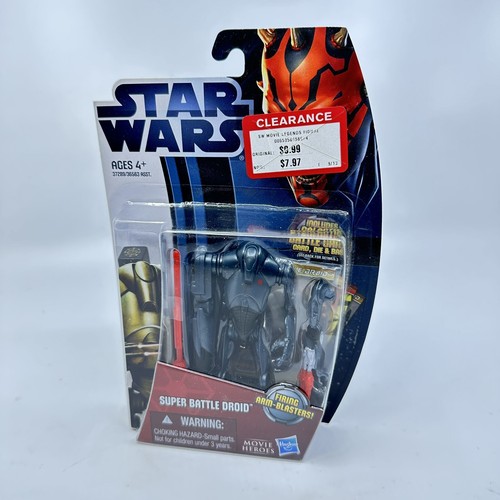 Star Wars MH02 Super Battle Droid & Firing Arm Blaster - MINT ON CARD ...