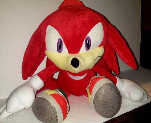 Jumbo Sonic the Hedgehog Knuckles Plush Figure Stuffed Backpack Toy Pre ...