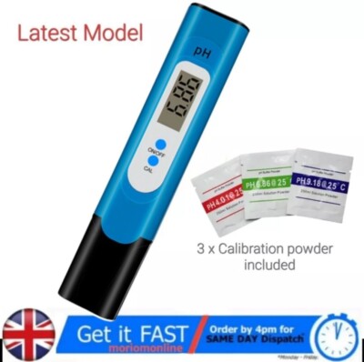 PH Meter LCD Digital Electric Tester Pen Water Hydroponics Test Kit ...