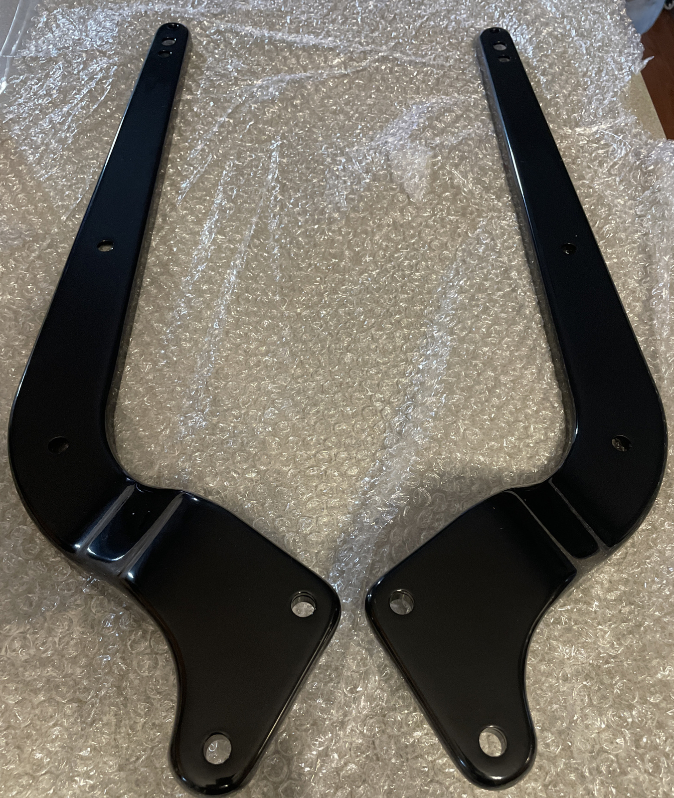 GLOSS BLACK REAR FENDER STRUTS HARLEY DAVIDSON FXST SOFTAIL 2000-2002 ...
