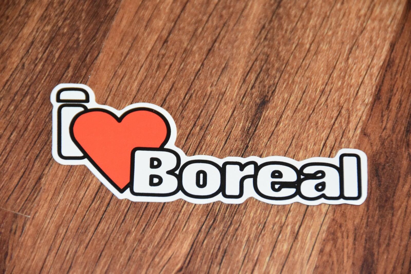 2 Vintage I Love Boreal resort Skiing Bumper Sticker snowboard ski ...