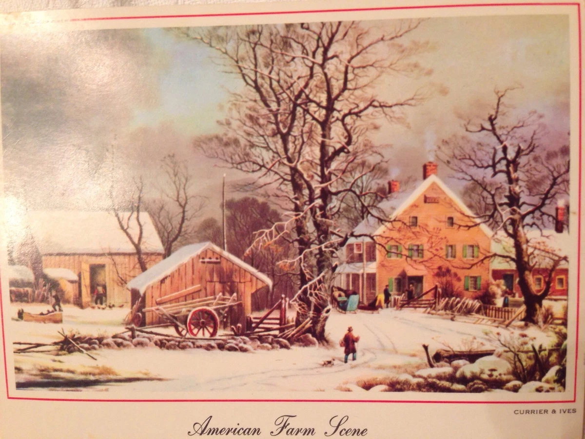 Christmas Farm Scene