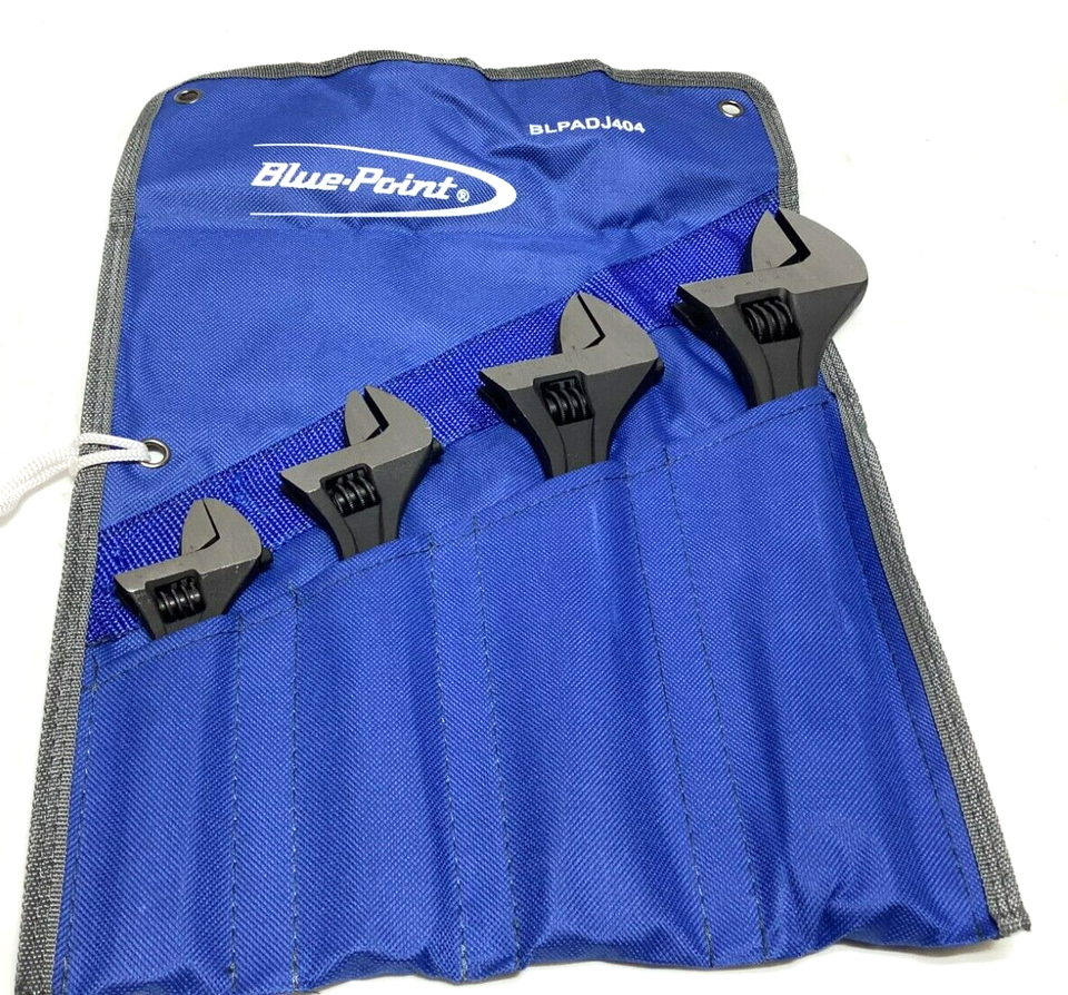 Blue-point BLPADJ404 Adjustable Wrench Set 6" 8" 10" 12" | SAE | 12 ...