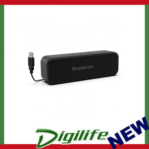 Simplecom UM228 Portable USB Stereo Soundbar Speaker Plug and Play with ...