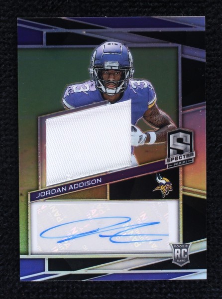 2023 Panini Spectra - Rookie Patch Autographs #220 Jordan Addison /99 ...