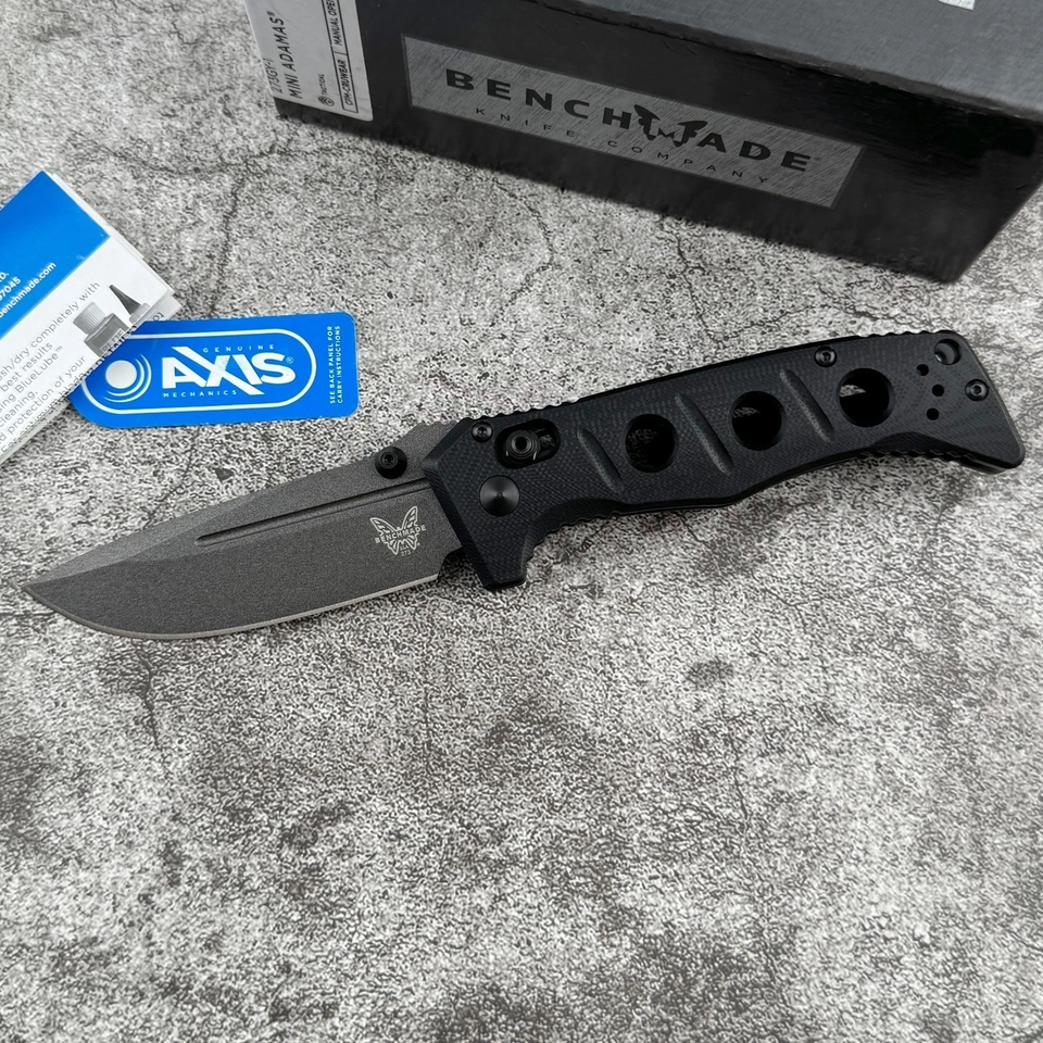 Benchmade 273GY-1 Mini Adamas CruWear Steel Black G10 Tactical EDC ...