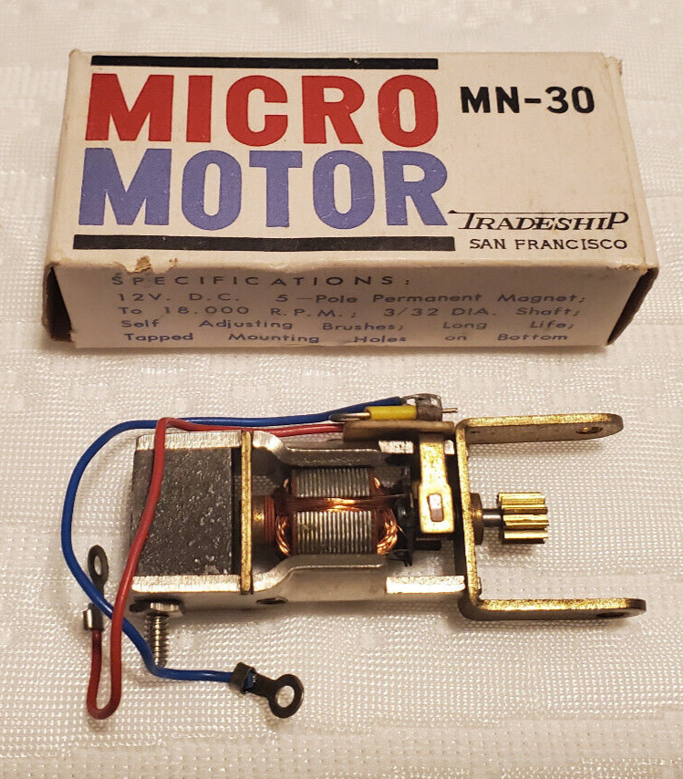 Tradeship 12V DC Train Motor MN-30 Micro Motor Boat Slot Car New Old ...