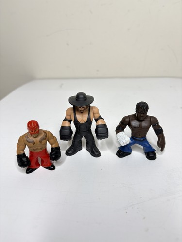 WWE Rumblers Lot 3 Mini Action Figures 2.5" Mattel 2010-2012 Wrestling ...